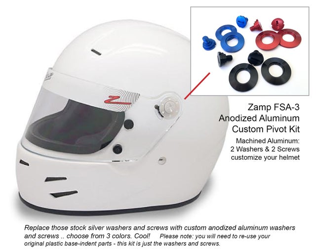 Custom Helmet Pivot Screw Kits | BitsoColor . Helmet Screws . Kart Master